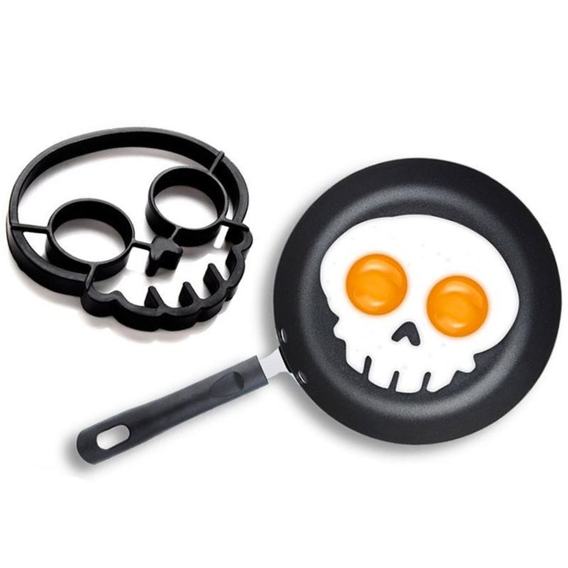 Forma de silicon pentru oua ochiuri - craniu – amva.ro